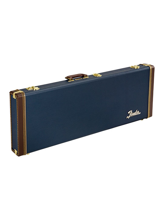 Fender Classic Series Wood Case Strat/Tele, Navy Blue | Music Concept
