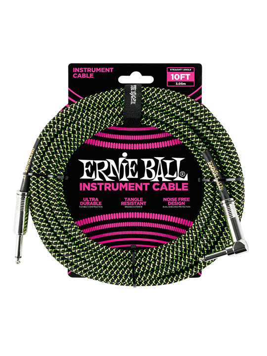 Ernie Ball Braided Cables 10Ft. (3.05m) | Music Concept