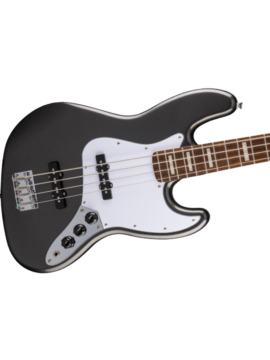 Squier FSR Affinity Series Active Jazz Bass Charcoal Frost Metallic ...
