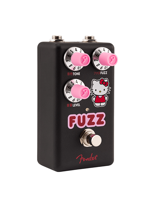 Fender x Hello Kitty Black Fuzz Guitar Pedal | Music Concept